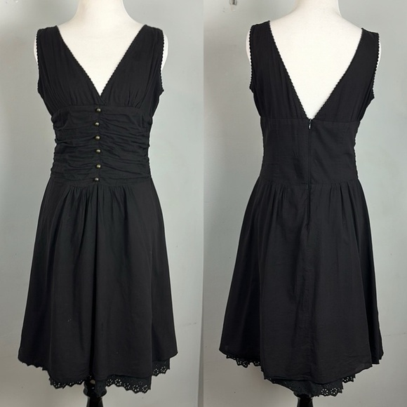 Dresses | Vintage Black Romantic Steampunk Victorian Cottagecore Dress ...